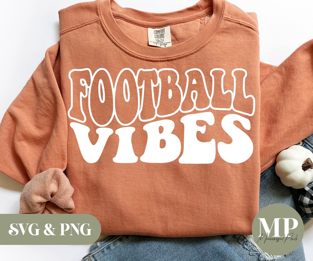 Football Vibes SVG & PNG - Etsy