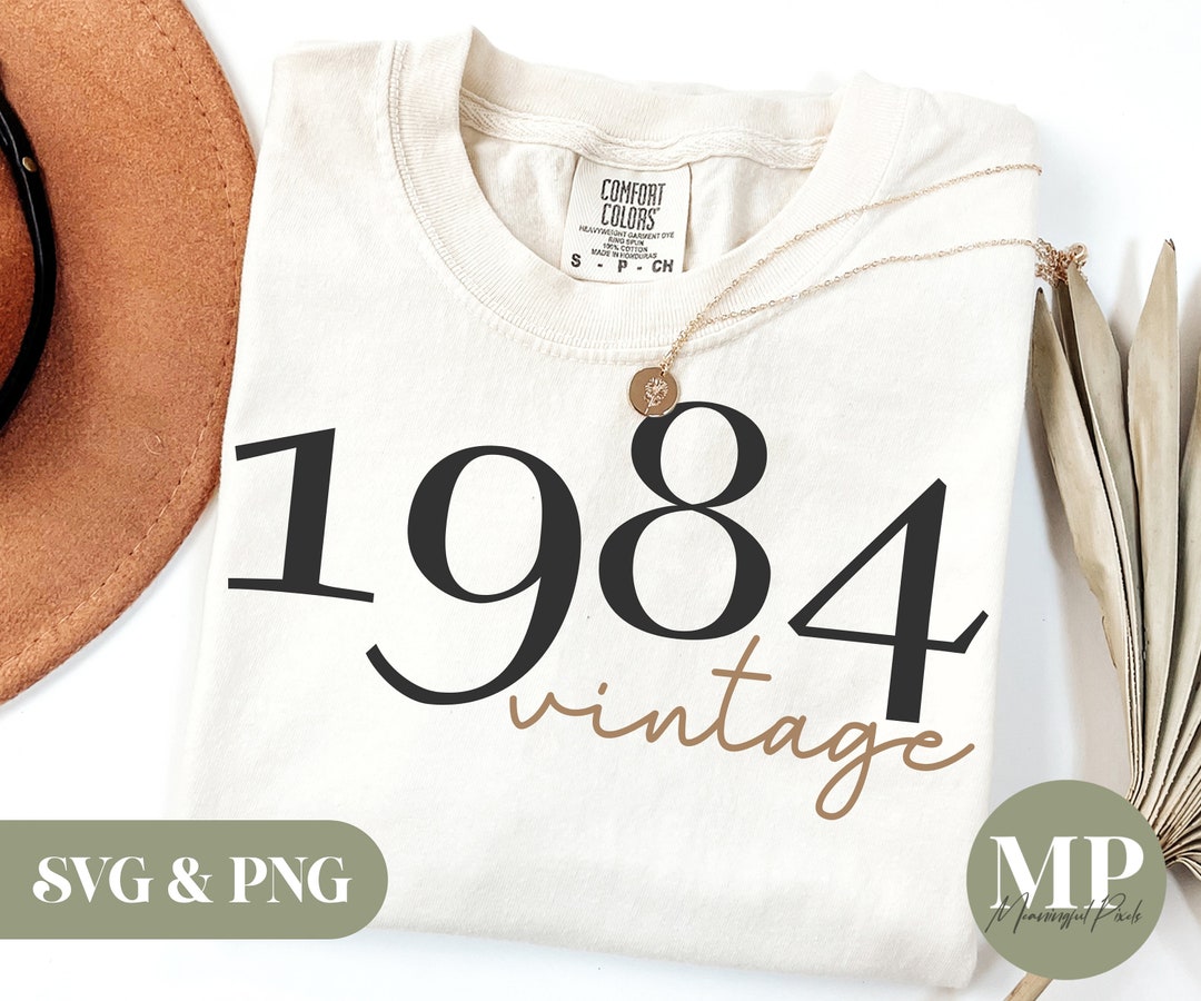 Vintage 1984 SVG & PNG - Etsy