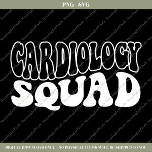 Cardiology Squad SVG & PNG - Etsy