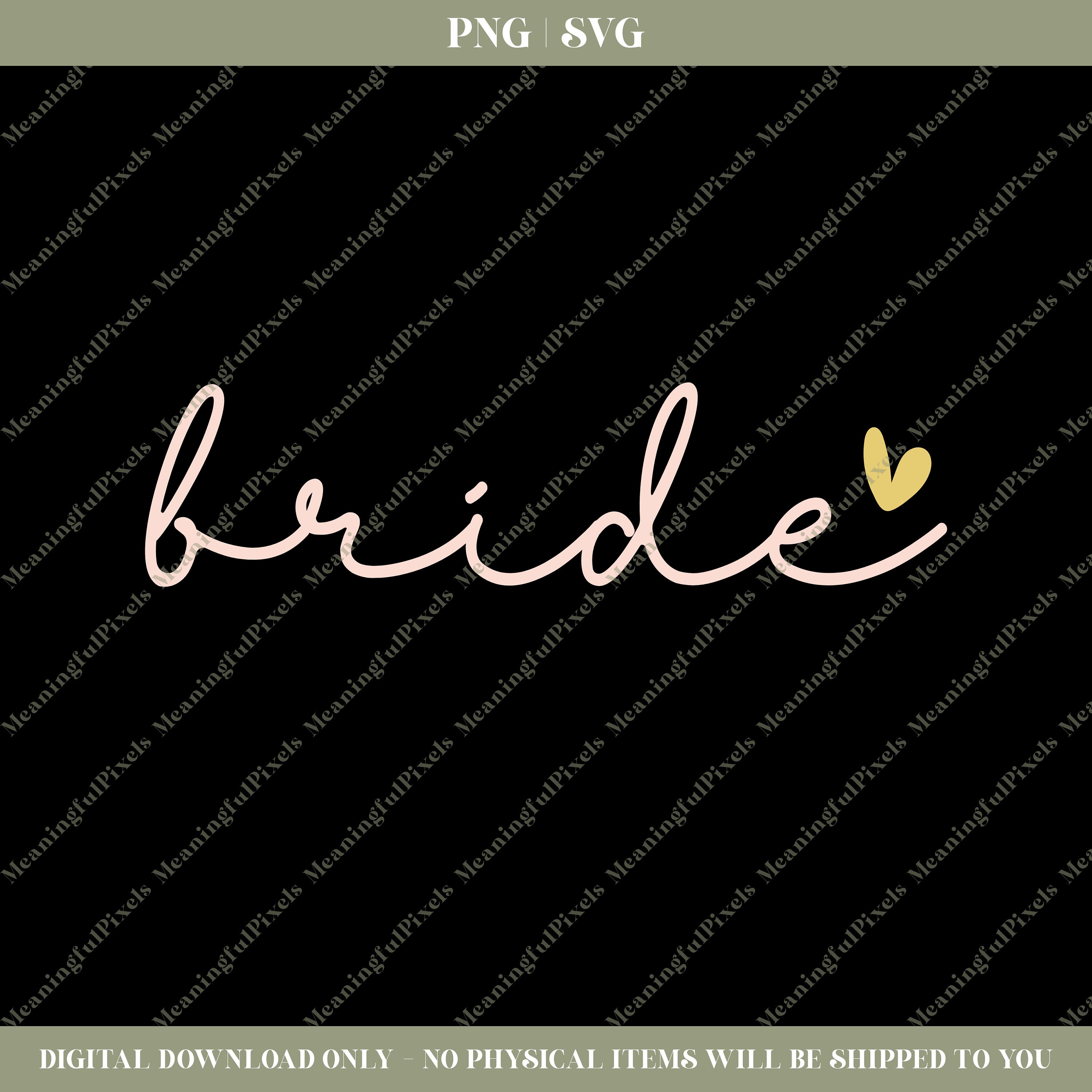 Bride SVG & PNG - Etsy