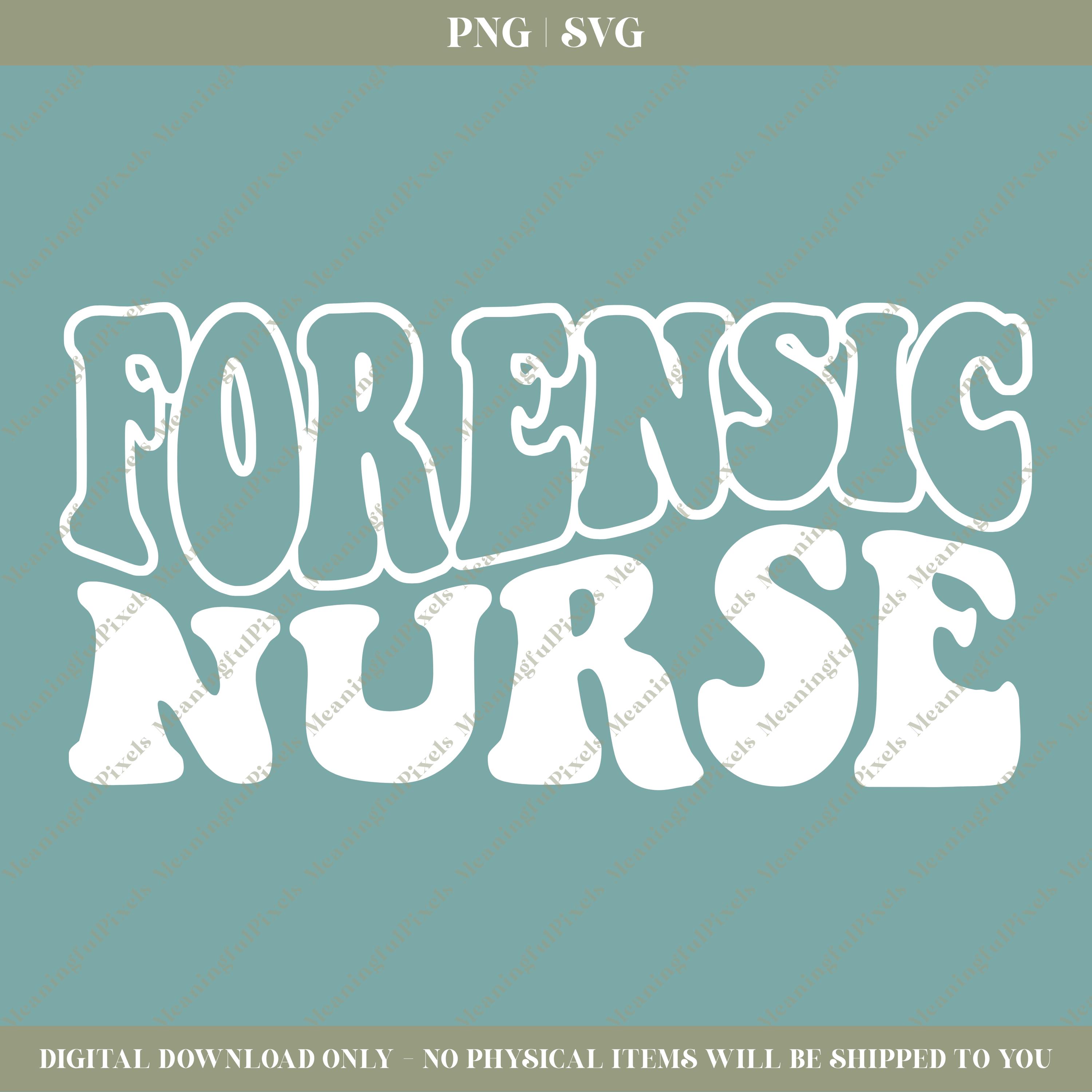 Forensic Nurse SVG & PNG - Etsy