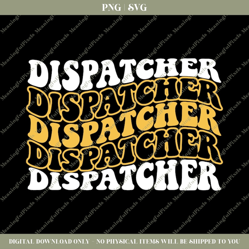 Dispatcher SVG & PNG - Etsy