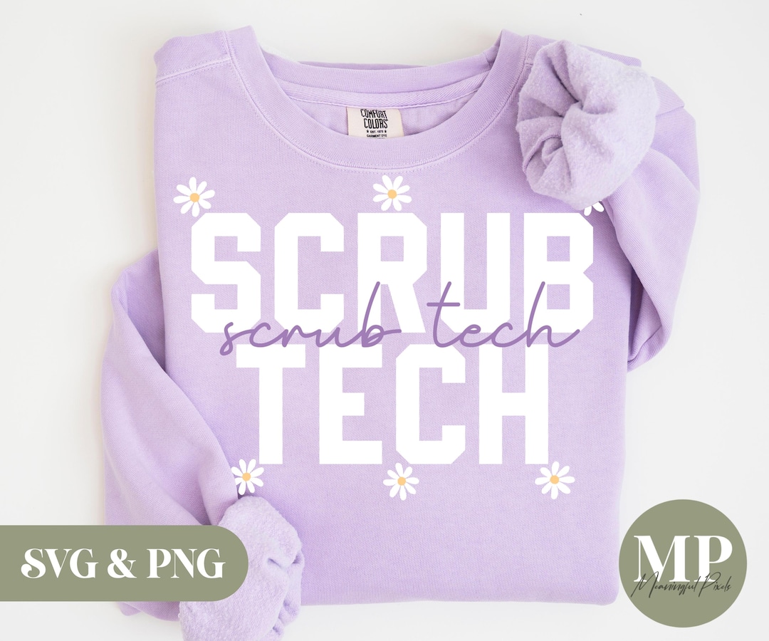 Scrub Tech SVG & PNG - Etsy