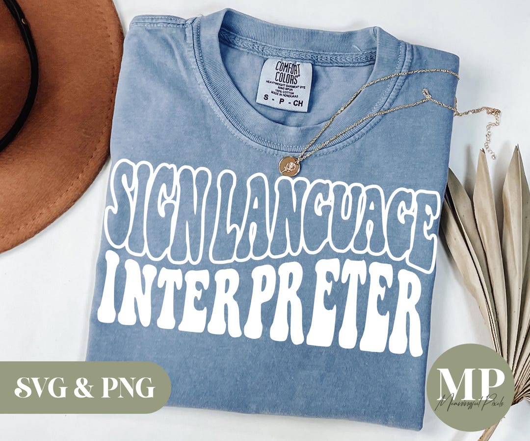 Sign Language Interpreter SVG & PNG - Etsy