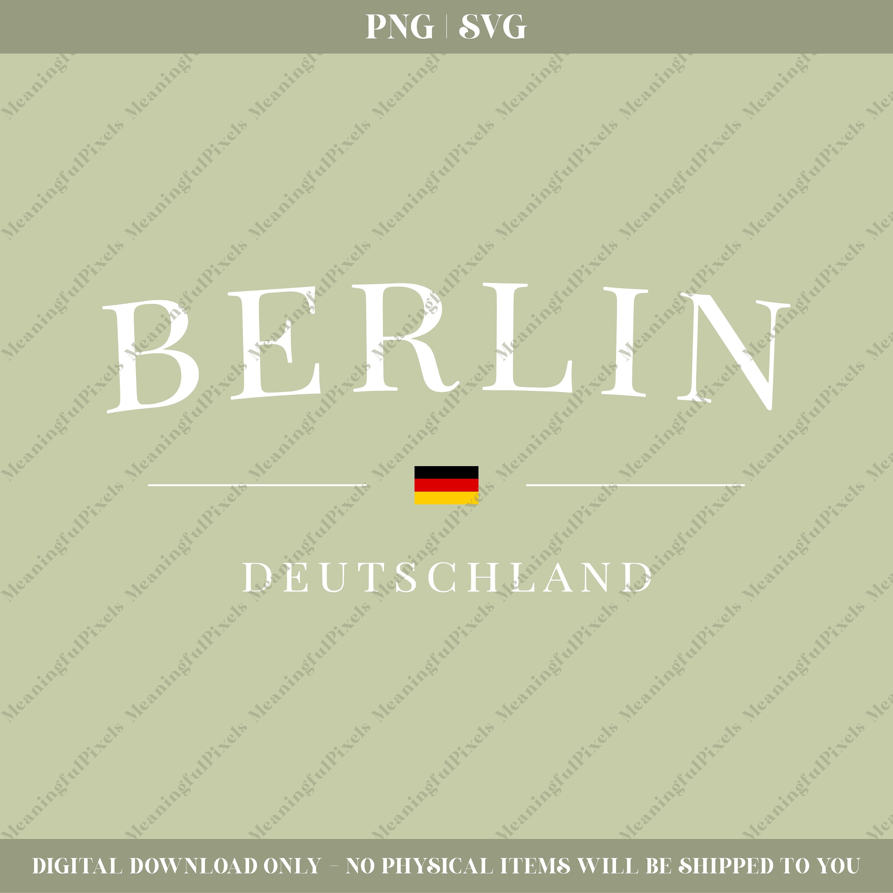 Berlin SVG & PNG - Etsy