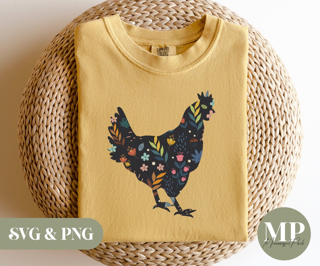Gallina/Pollo Floral / Gallina/Pollo SVG & PNG - Etsy España