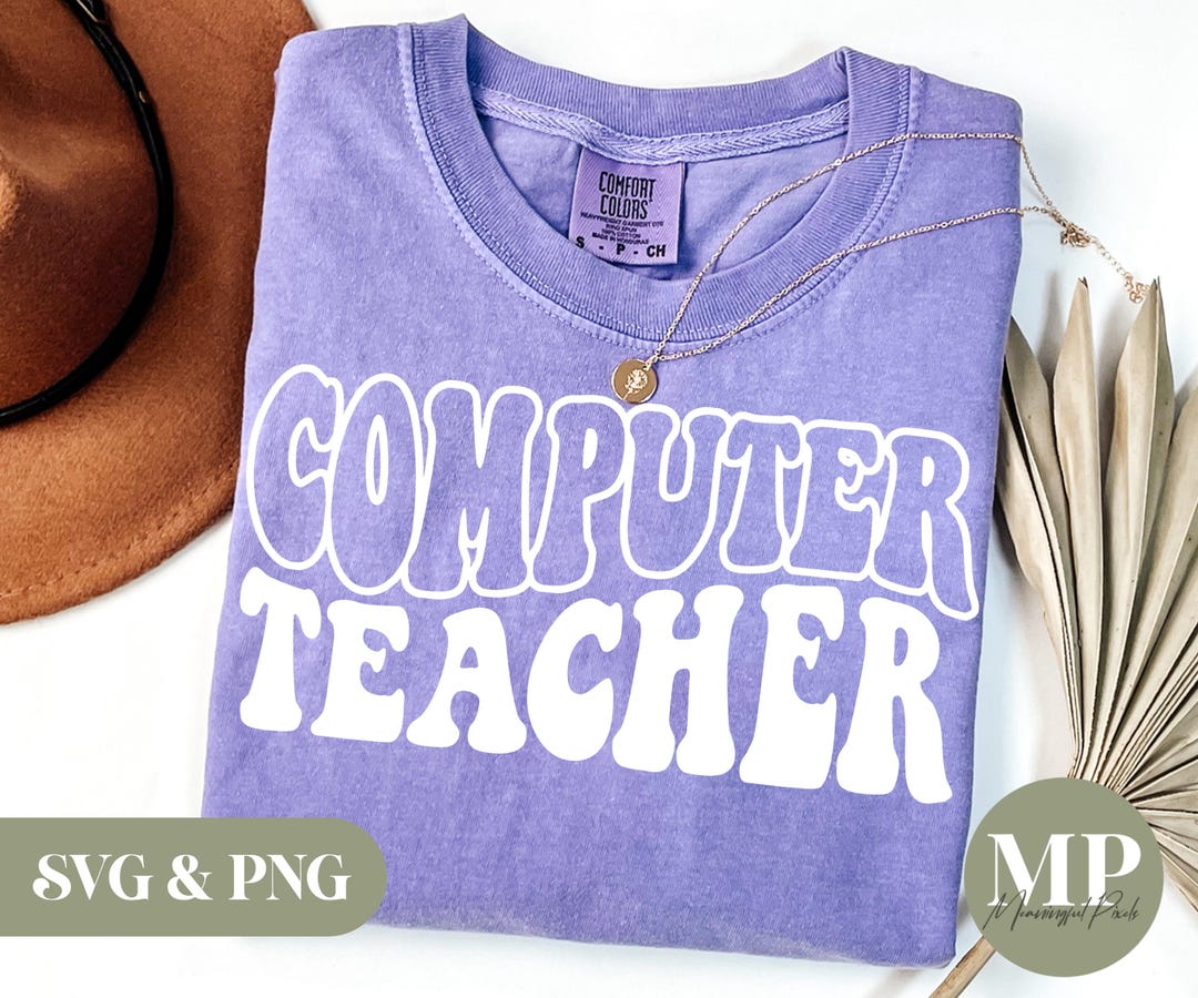 Computer Teacher SVG & PNG - Etsy