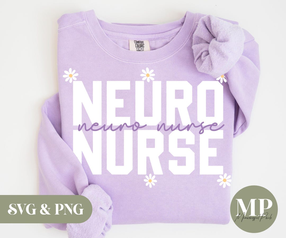 Neuro Nurse SVG & PNG - Etsy