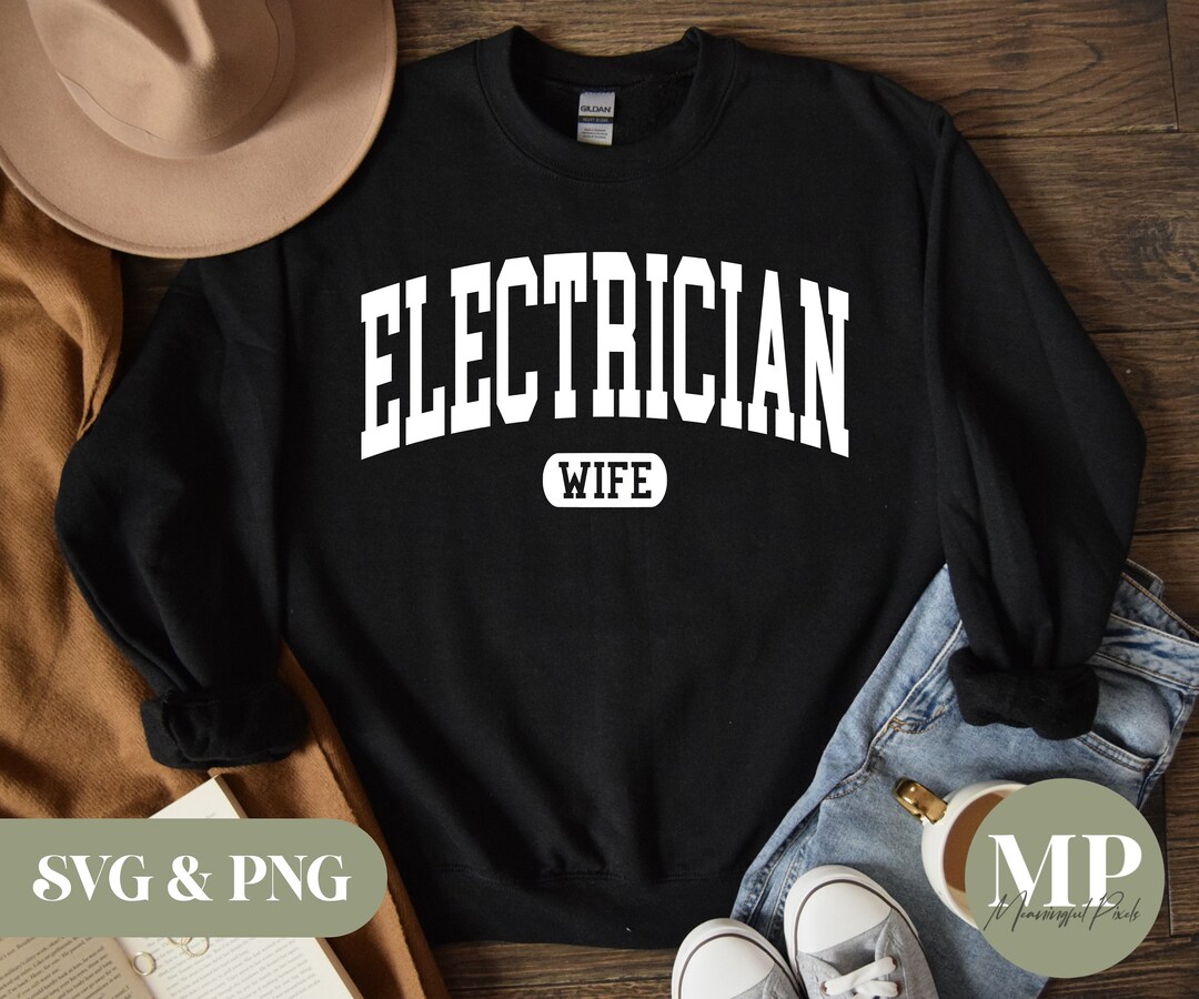 Electrician Wife SVG & PNG - Etsy