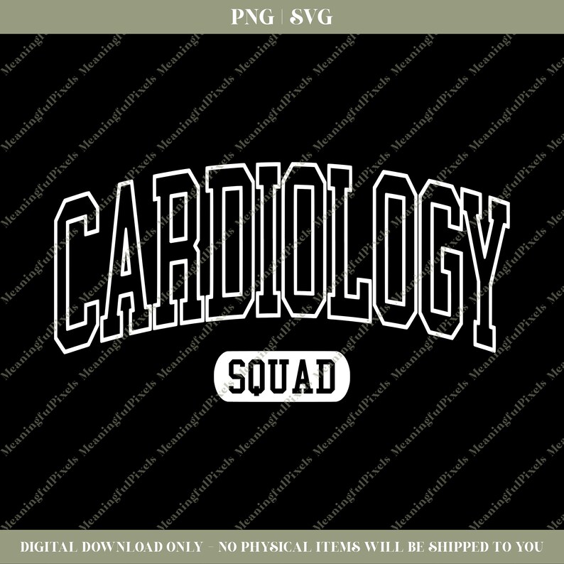 Cardiology Squad SVG & PNG - Etsy