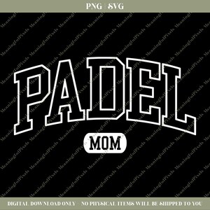Padel Mom SVG & PNG - Etsy