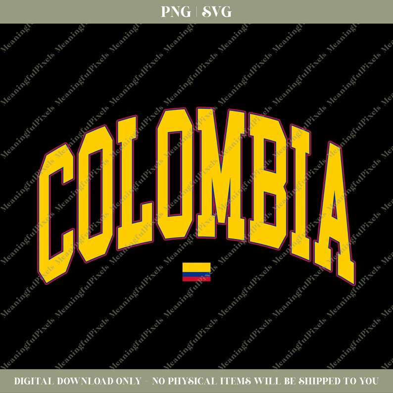 Colombia SVG & PNG - Etsy