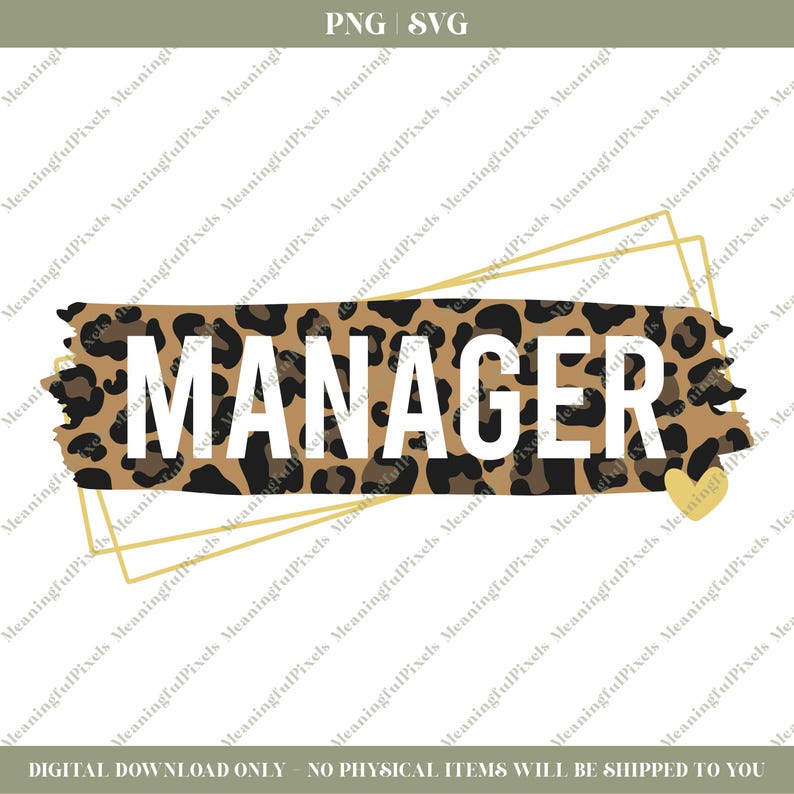 Manager SVG & PNG - Etsy