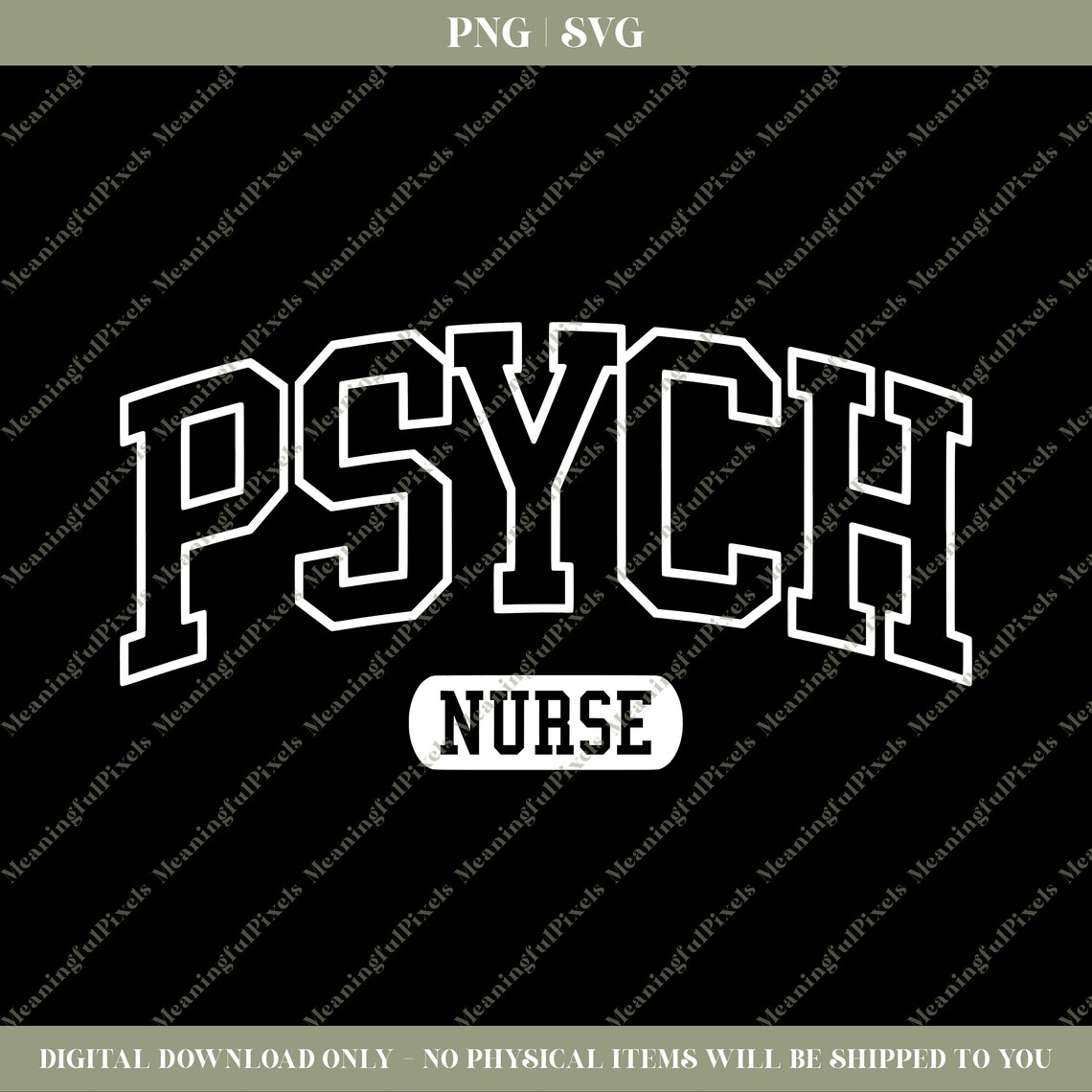Psych Nurse Psychiatric Nurse SVG & PNG - Etsy