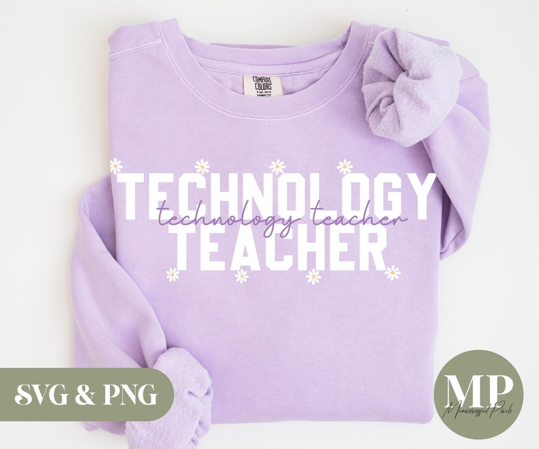 Technology Teacher SVG & PNG - Etsy