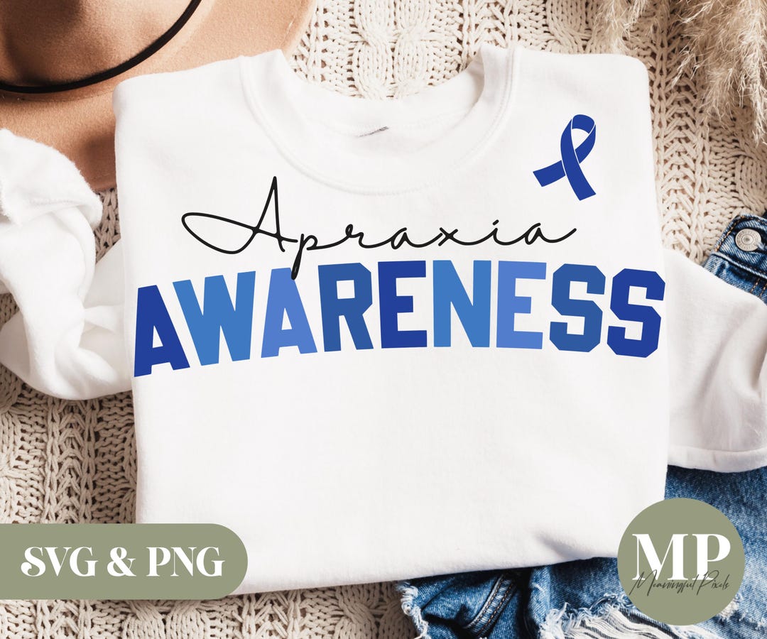 Apraxia Awareness SVG & PNG - Etsy