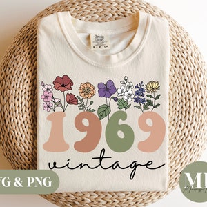 Vintage 1969 SVG & PNG - Etsy