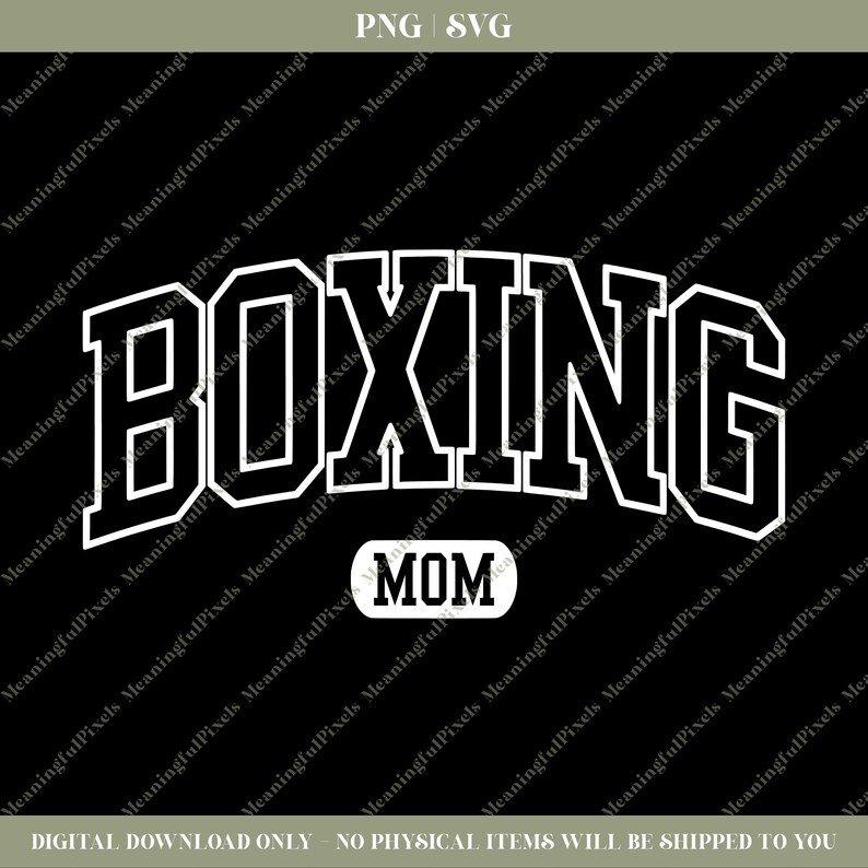 Boxing Mom SVG & PNG - Etsy
