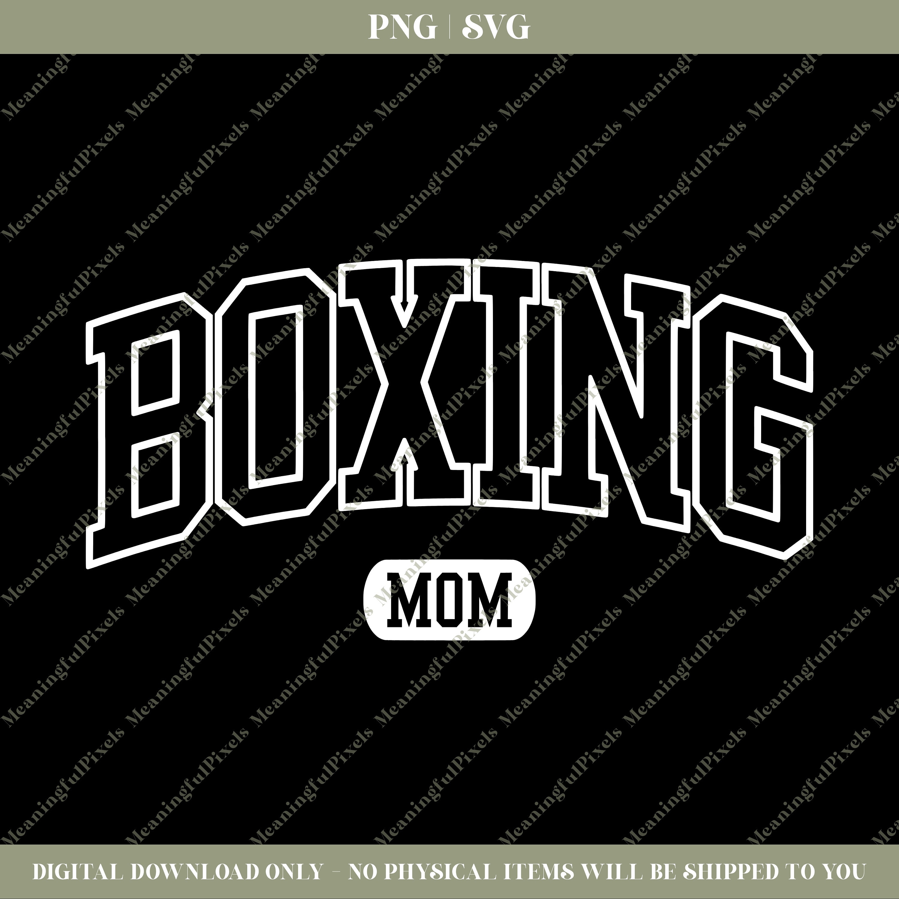 Boxing Mom SVG & PNG - Etsy