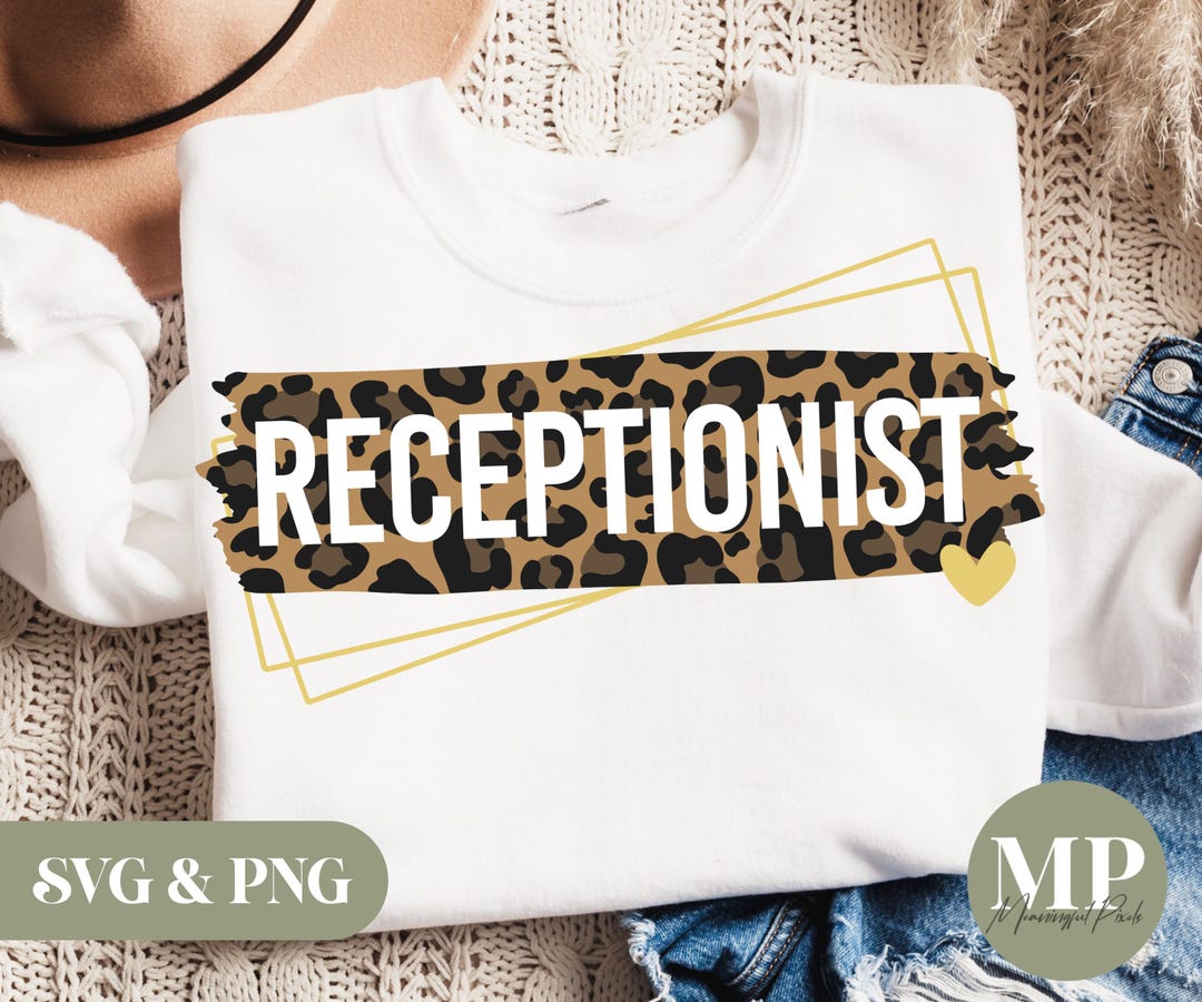 Receptionist SVG & PNG - Etsy