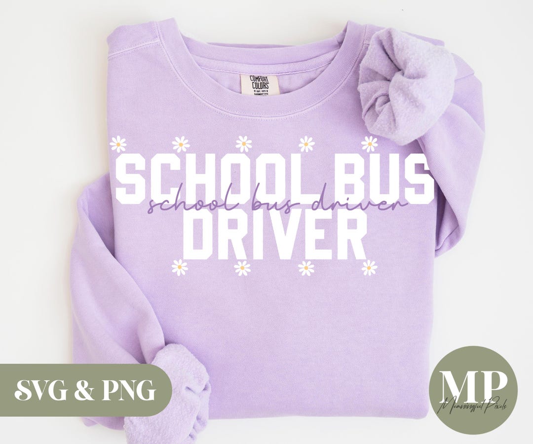 School Bus Driver SVG & PNG - Etsy