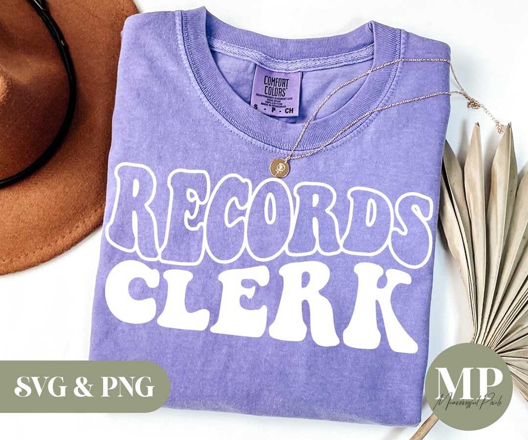 Records Clerk SVG & PNG - Etsy