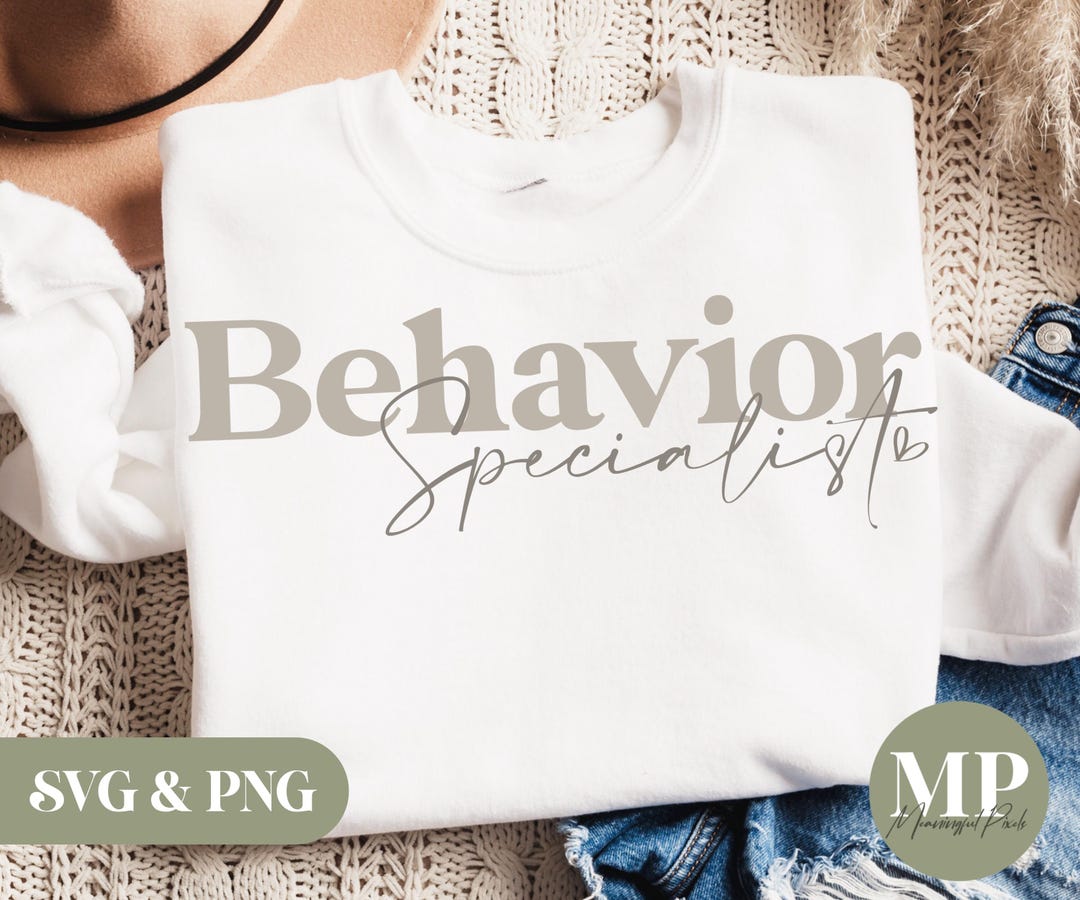 Behavior Specialist SVG & PNG - Etsy