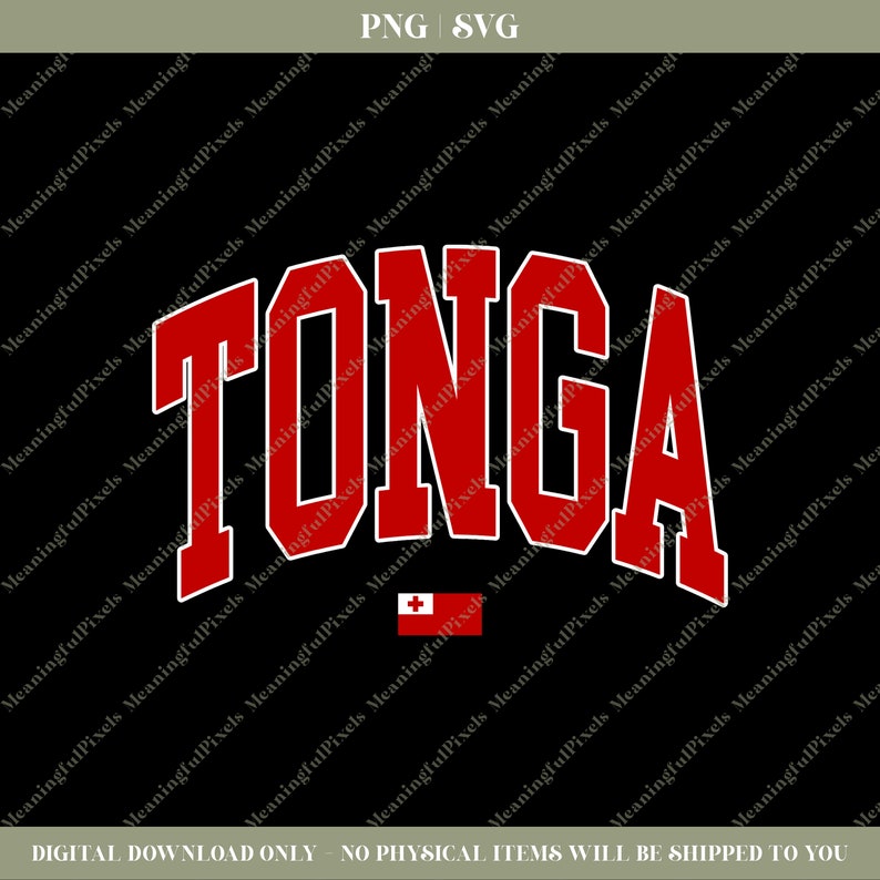 Tonga SVG & PNG - Etsy
