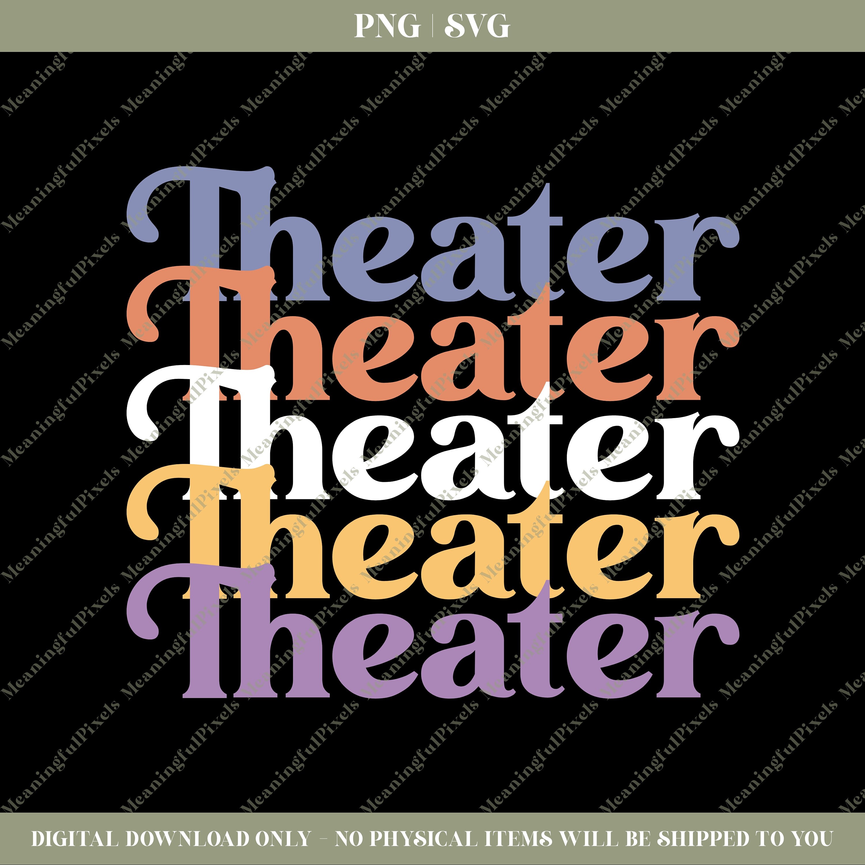 Theater SVG & PNG - Etsy