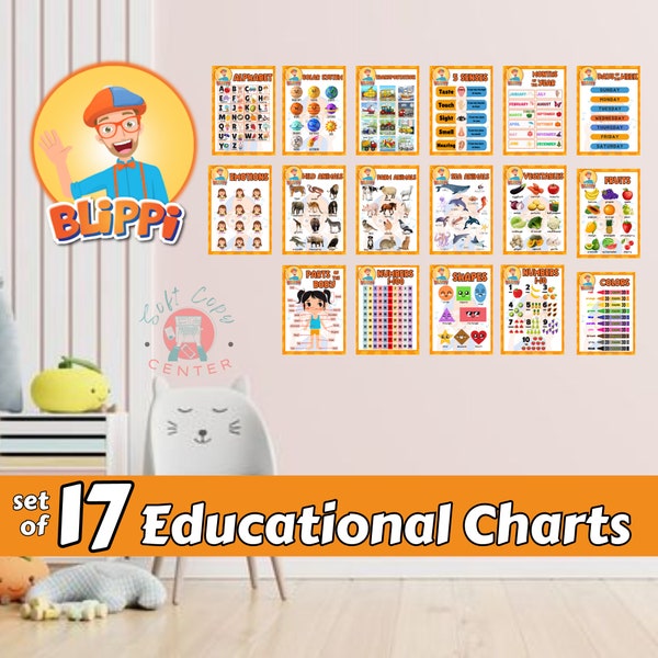 Blippi Alphabet - Etsy