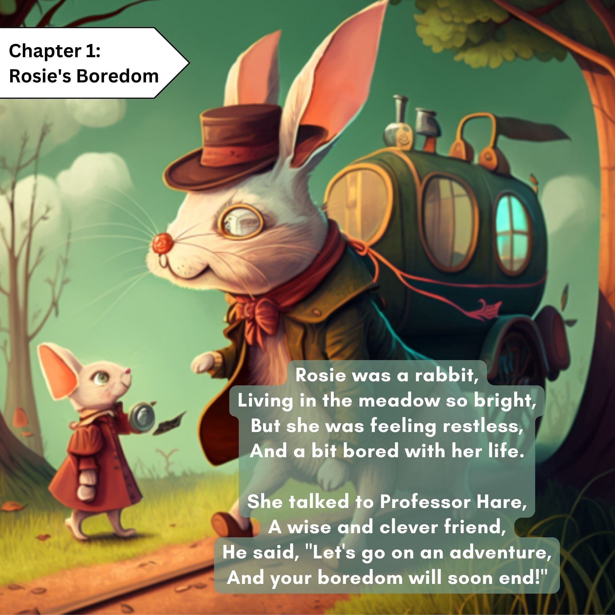Rosie the Rabbit's Exciting Journey With Professor Hare Children's ...