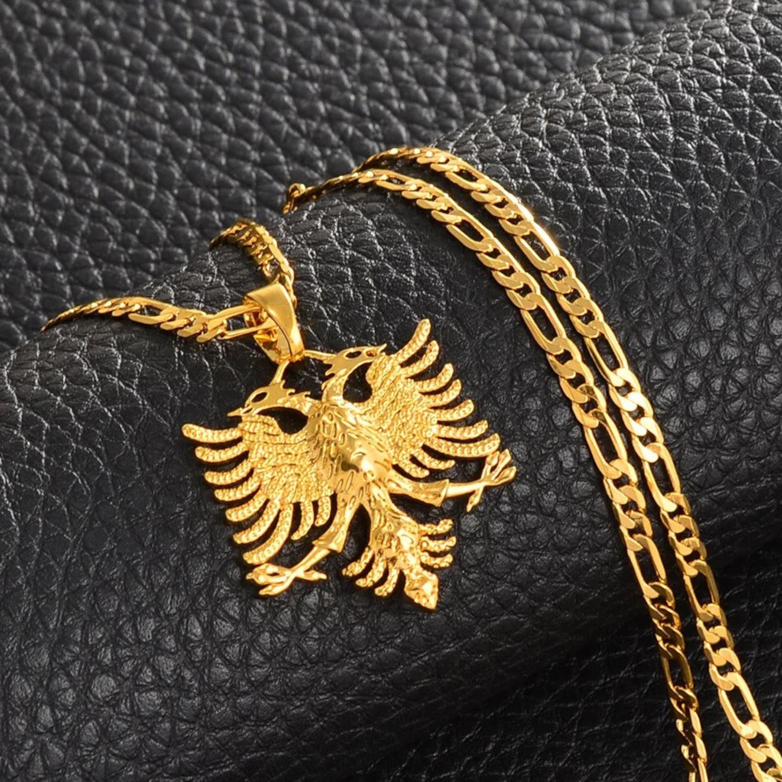 Albanian Eagle Necklace 18K Gold-plated Albania Eagle - Etsy Canada