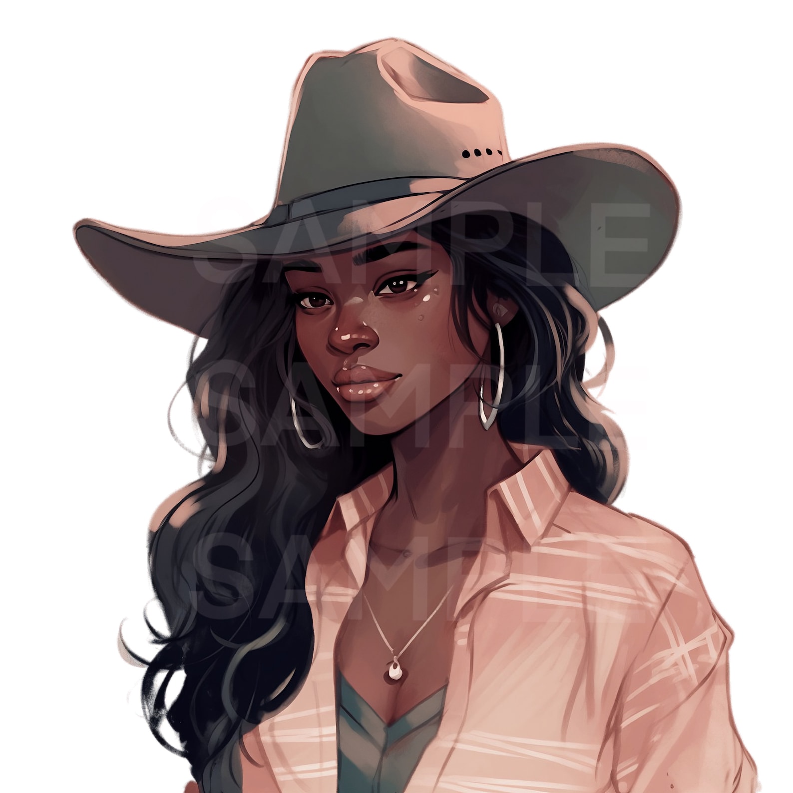 Black Woman Cowgirl Png African American Cowgirl Png Cowgirl Sublimation Design Black Woman