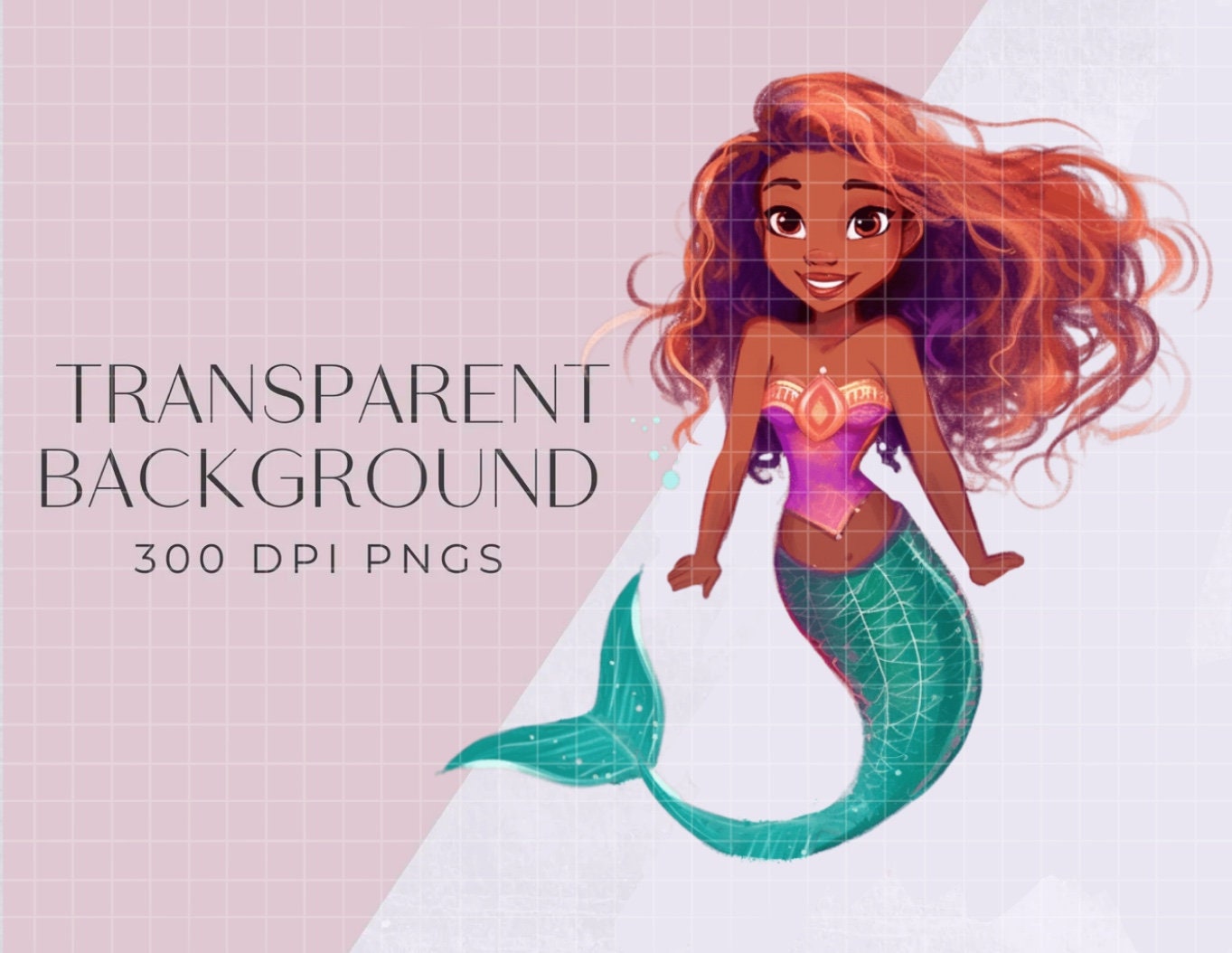 Black Mermaid Clipart, Mermaid Clip Art, Black Mermaid Png, Mermaid Png ...