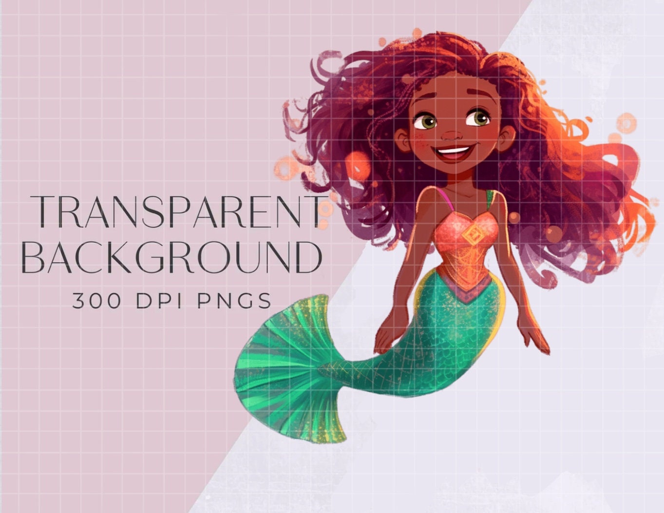 Black Mermaid Clipart, Mermaid Clip Art, Black Mermaid Png, Mermaid Png ...