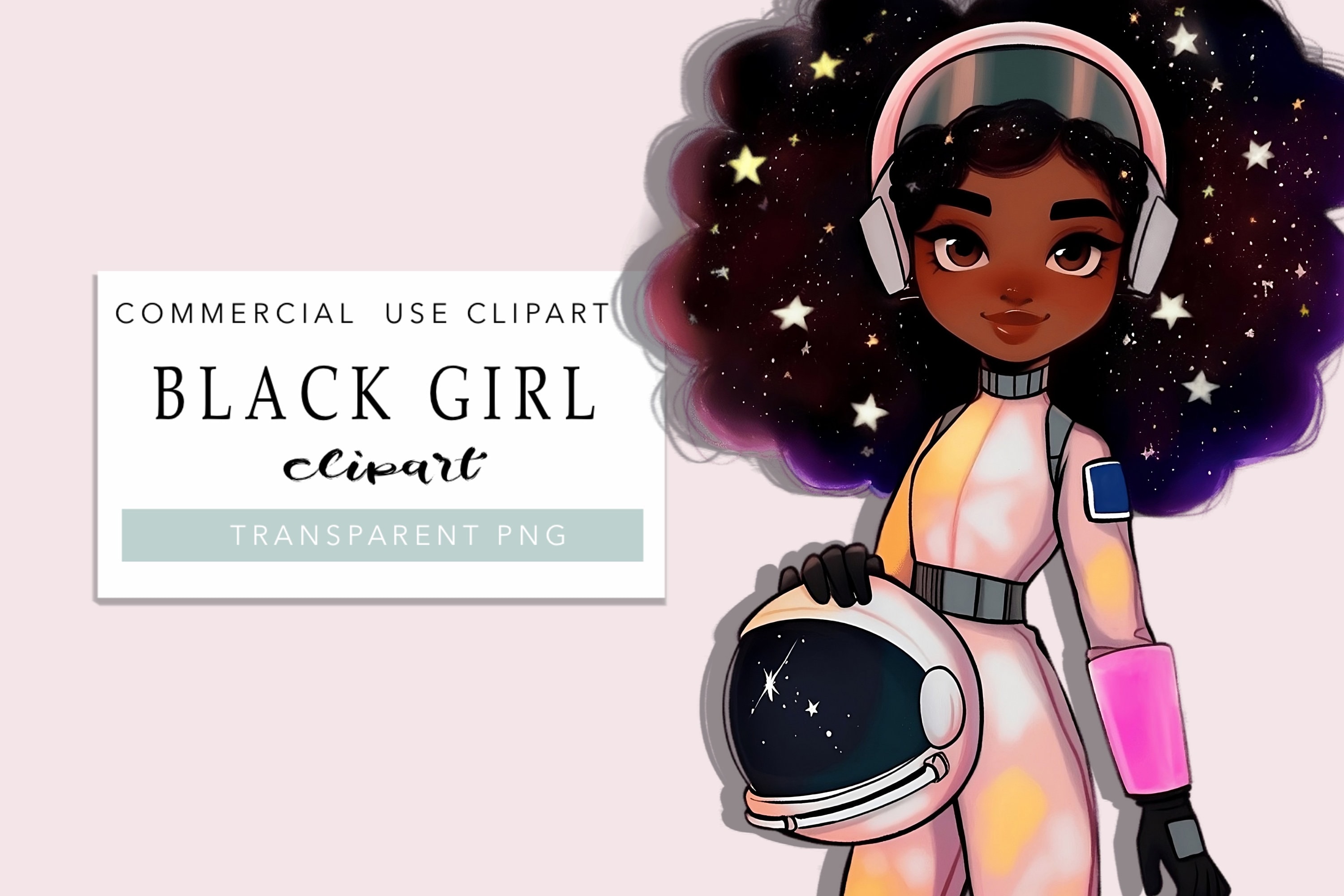 African American Astronaut Png, Astronaut Png, Black Girl Astronaut Png ...