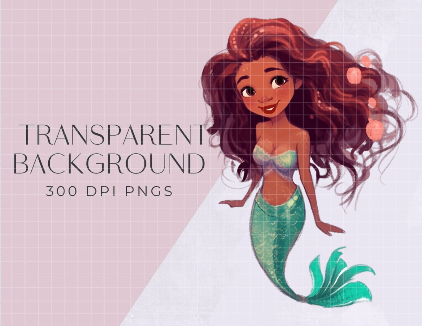 Black Mermaid Clipart, Mermaid Clip Art, Black Mermaid Png, Mermaid Png ...