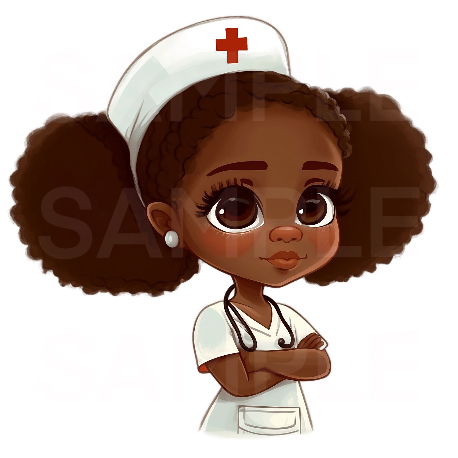 Black Nurse Png, Black Woman Nurse Sublimation, Nurse Dar Skin, Nurse ...