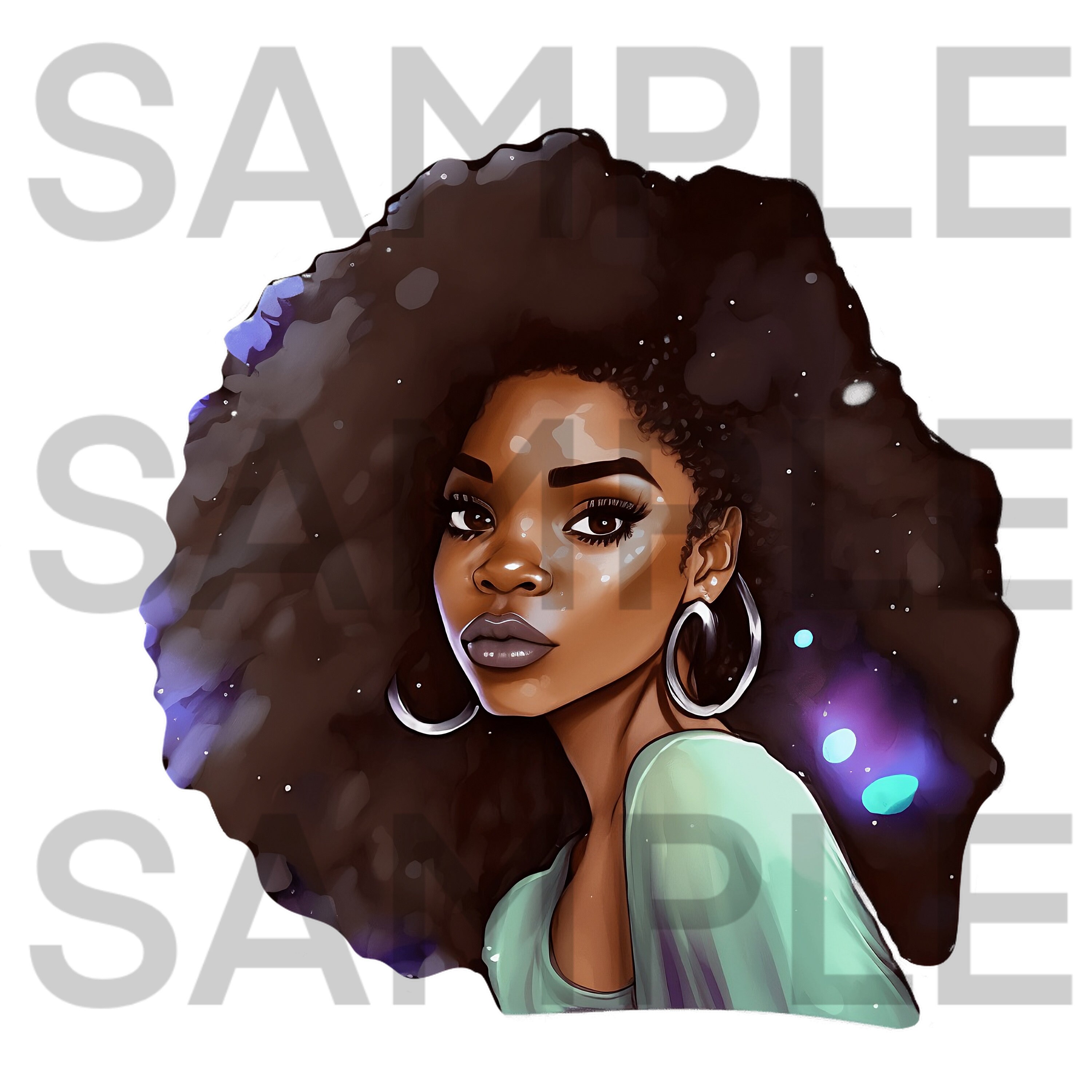 Black Woman Clipart, African American Png, Black Woman Sublimation ...