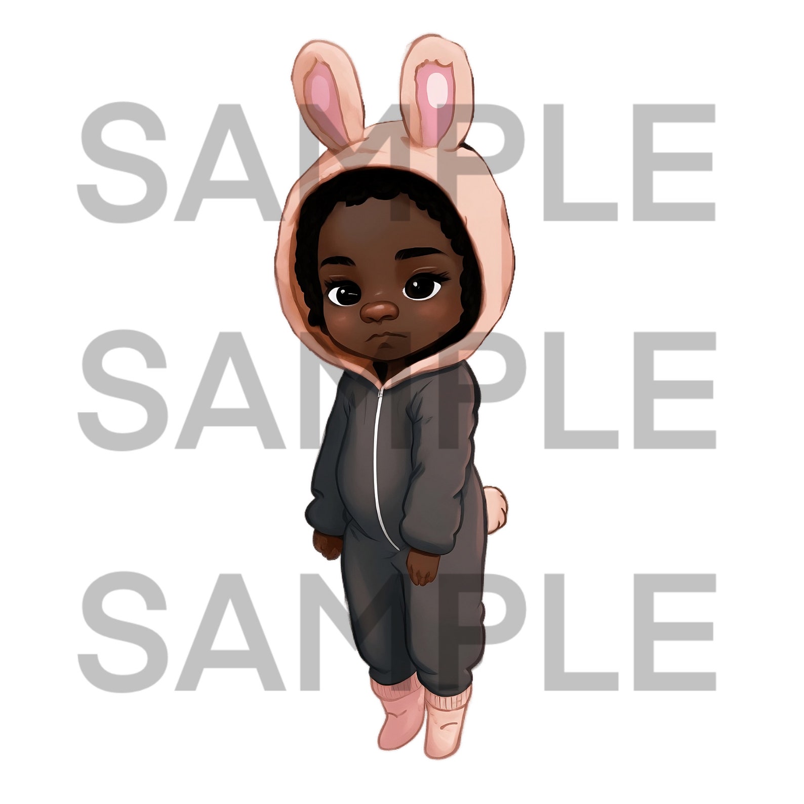 Black Woman Easter Png, African American Easter Png, Bunny Girl Png ...