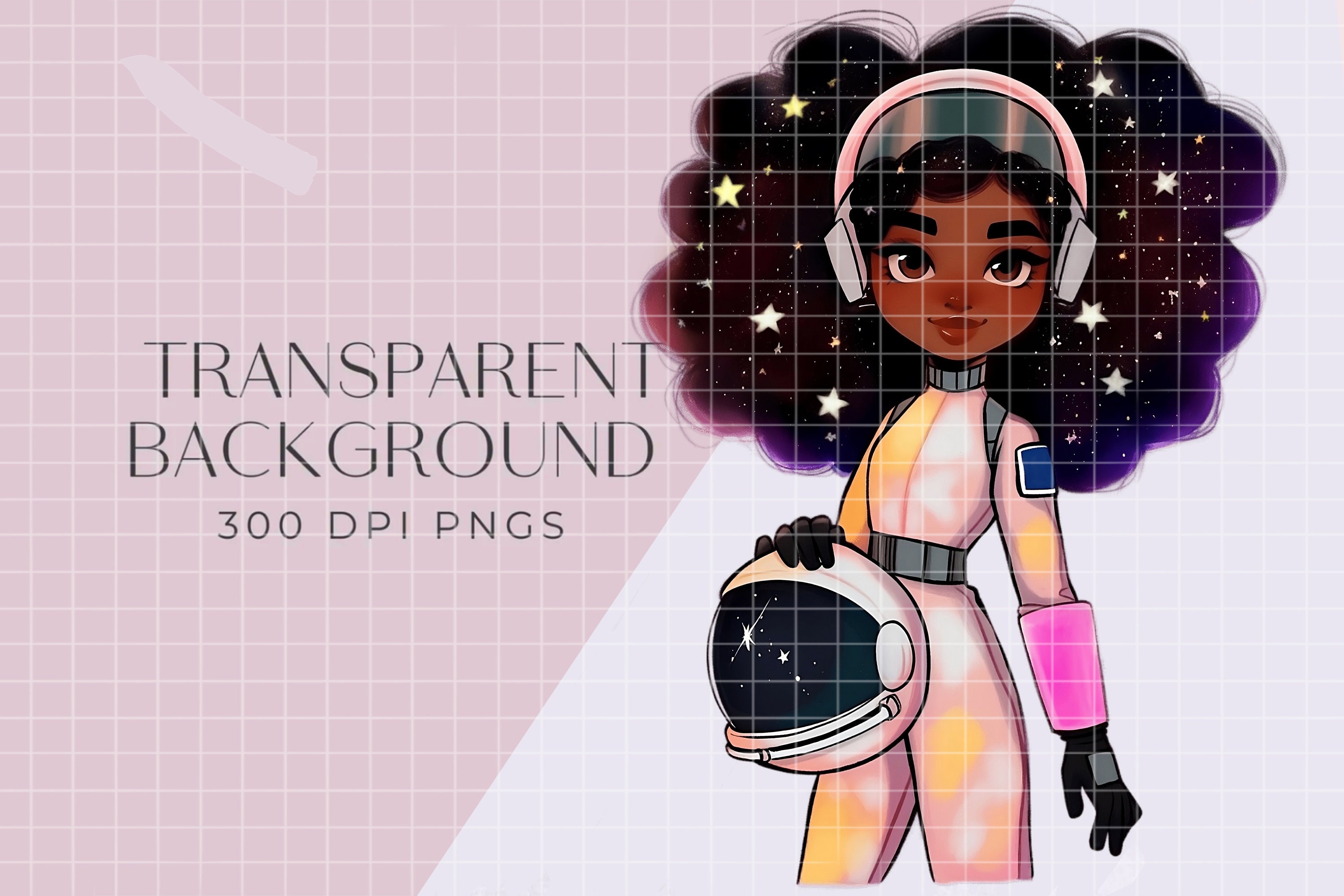 African American Astronaut Png, Astronaut Png, Black Girl Astronaut Png ...