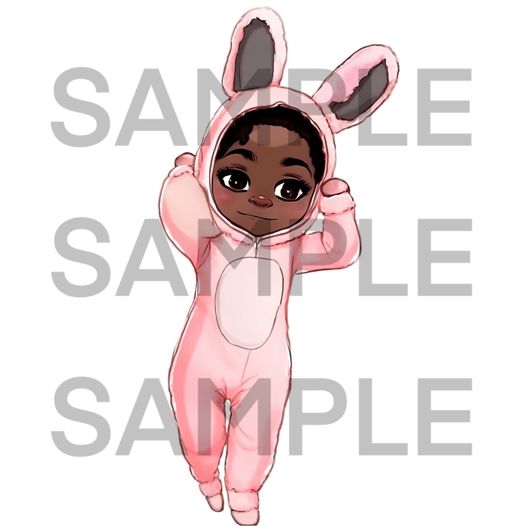 Black Woman Easter Png, African American Easter Png, Bunny Girl Png ...