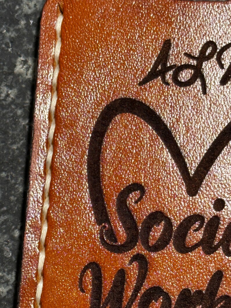 Custom Leather ID Holder for Lanyard - Etsy