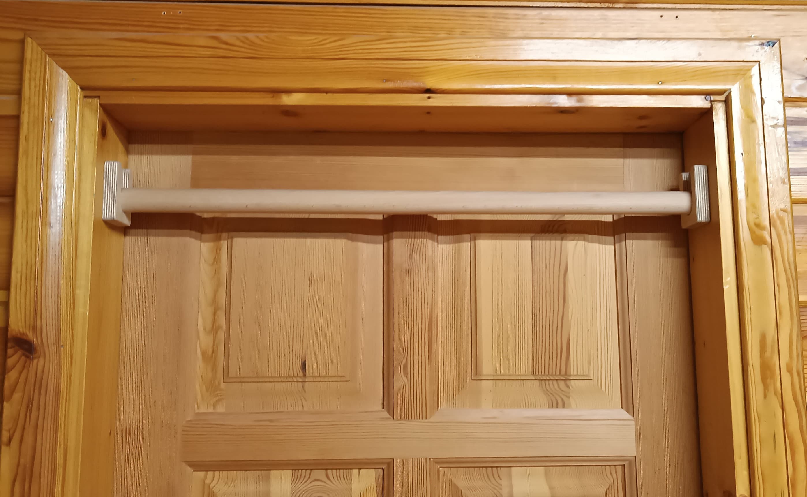 Wooden Pull-up Bar in the Door Frame, Non-spreading, Durable, Removable ...