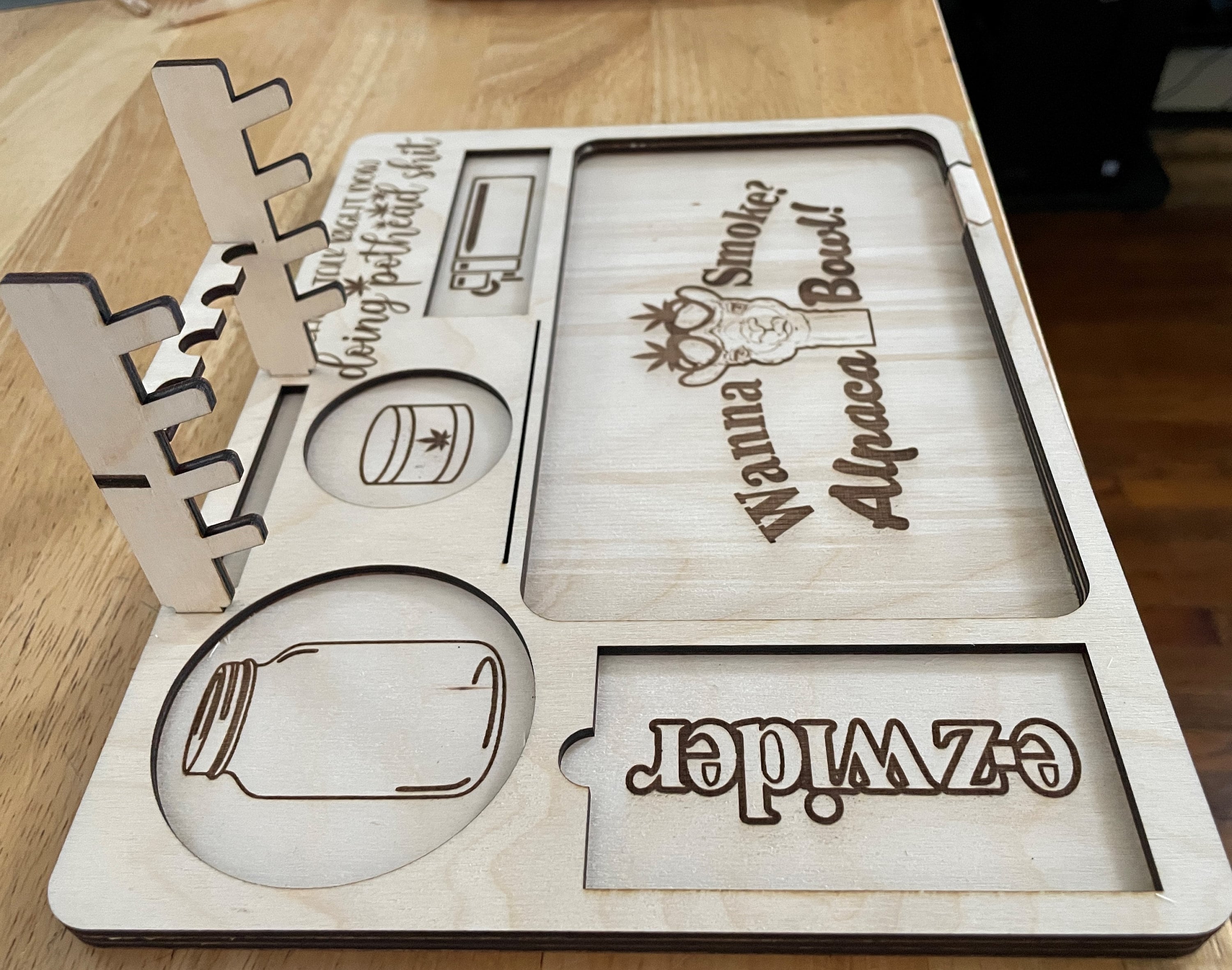 Rolling Tray 3 Layer SVG File W/ Tool Holderr - DIGITAL FILE - Etsy