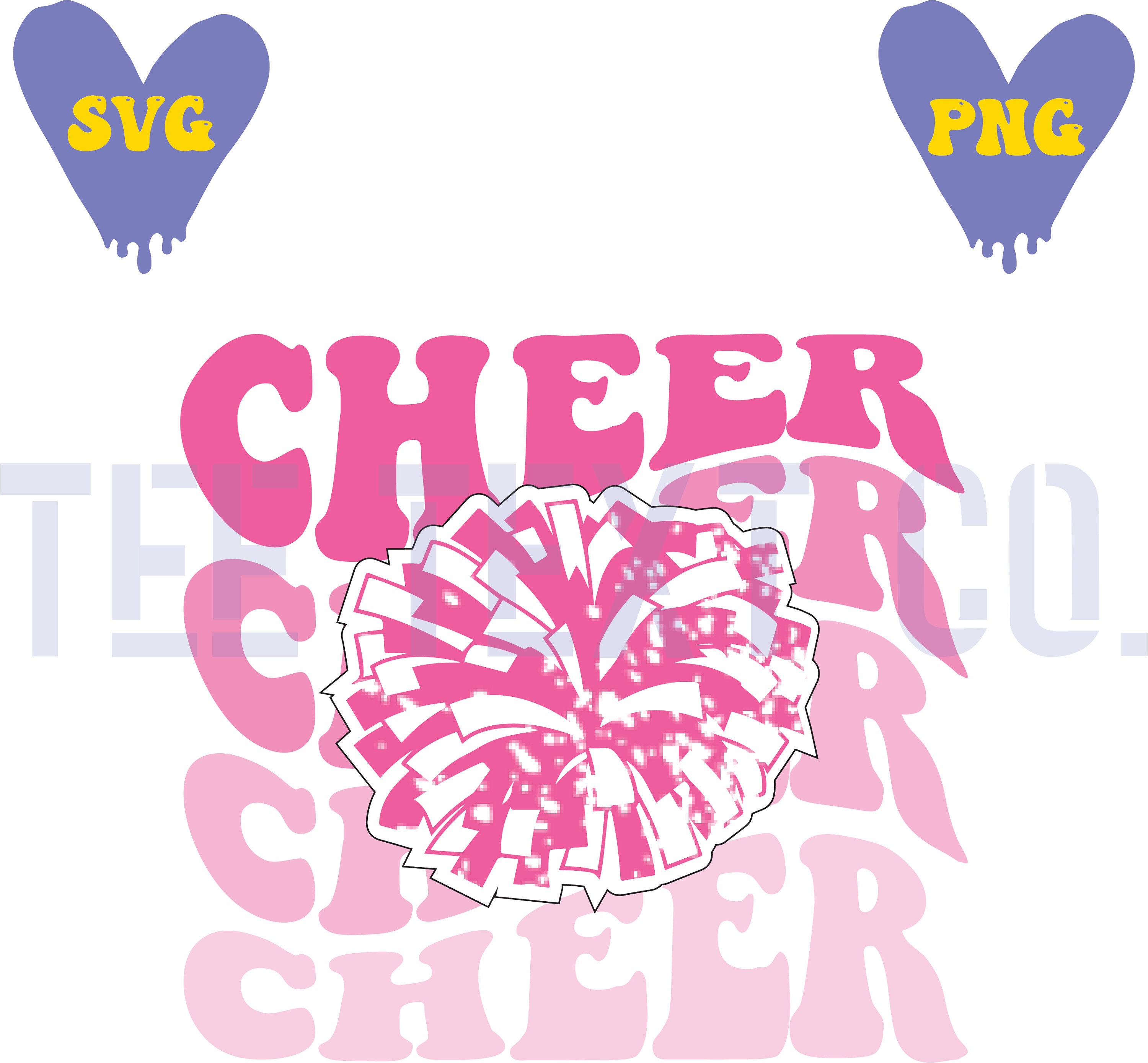 Cheer Svg Barb Pink Cheer Leader Png Files Unique Cheerleading Digital ...