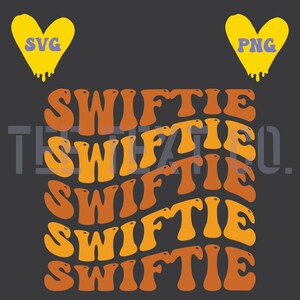 Swiftie Svg, Orange Swiftie Png, Wavy Letters Retro SVG, in My Swiftie ...