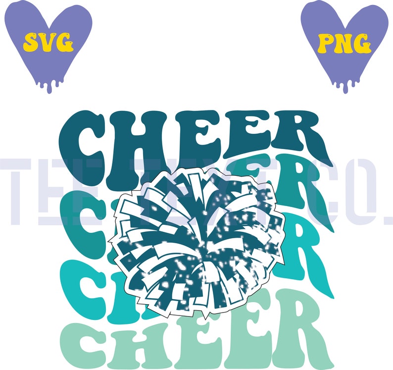 Cheer Svg Png Cheer Leader Png Files Unique Cheerleading Digital Art ...