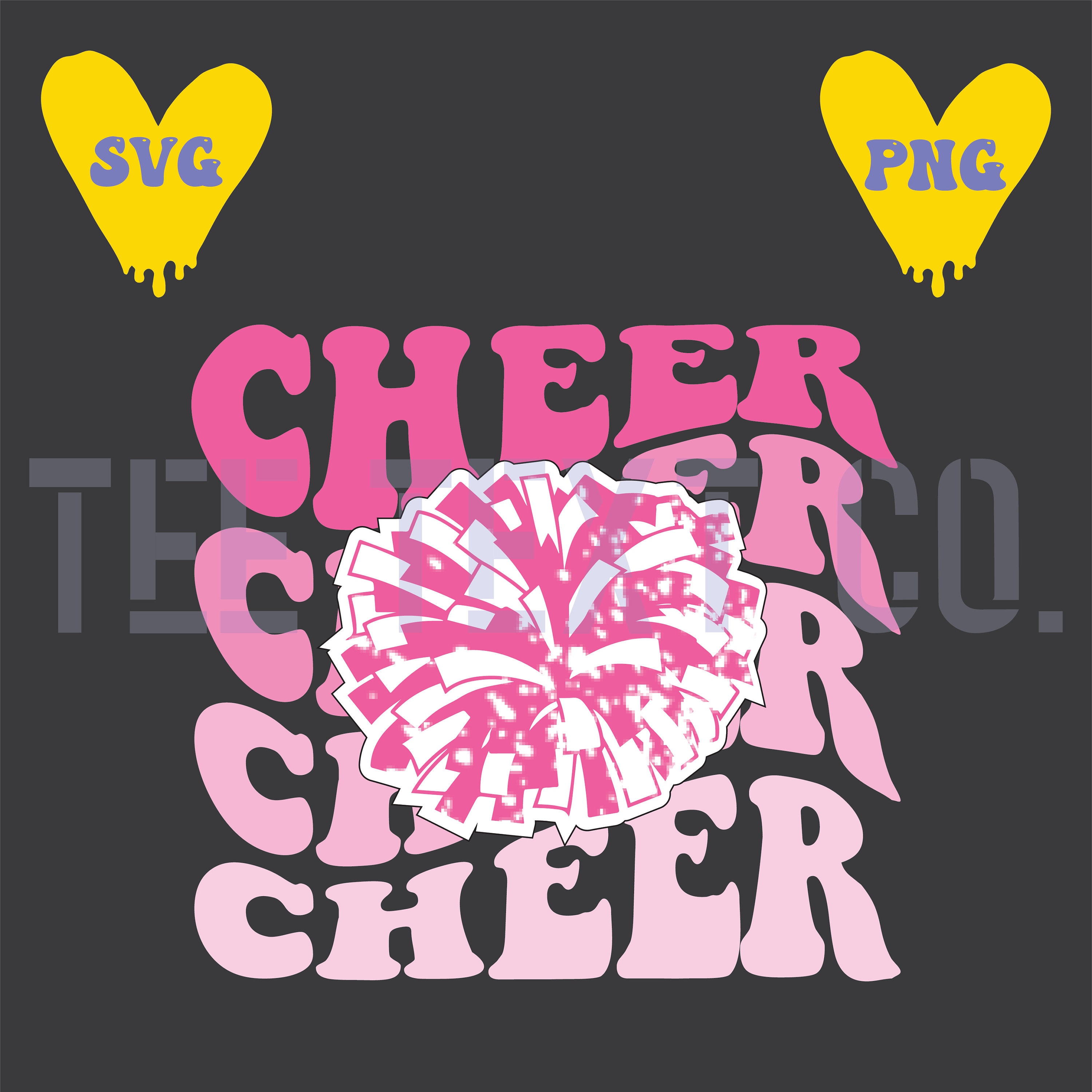 Cheer Svg Barb Pink Cheer Leader Png Files Unique Cheerleading Digital ...