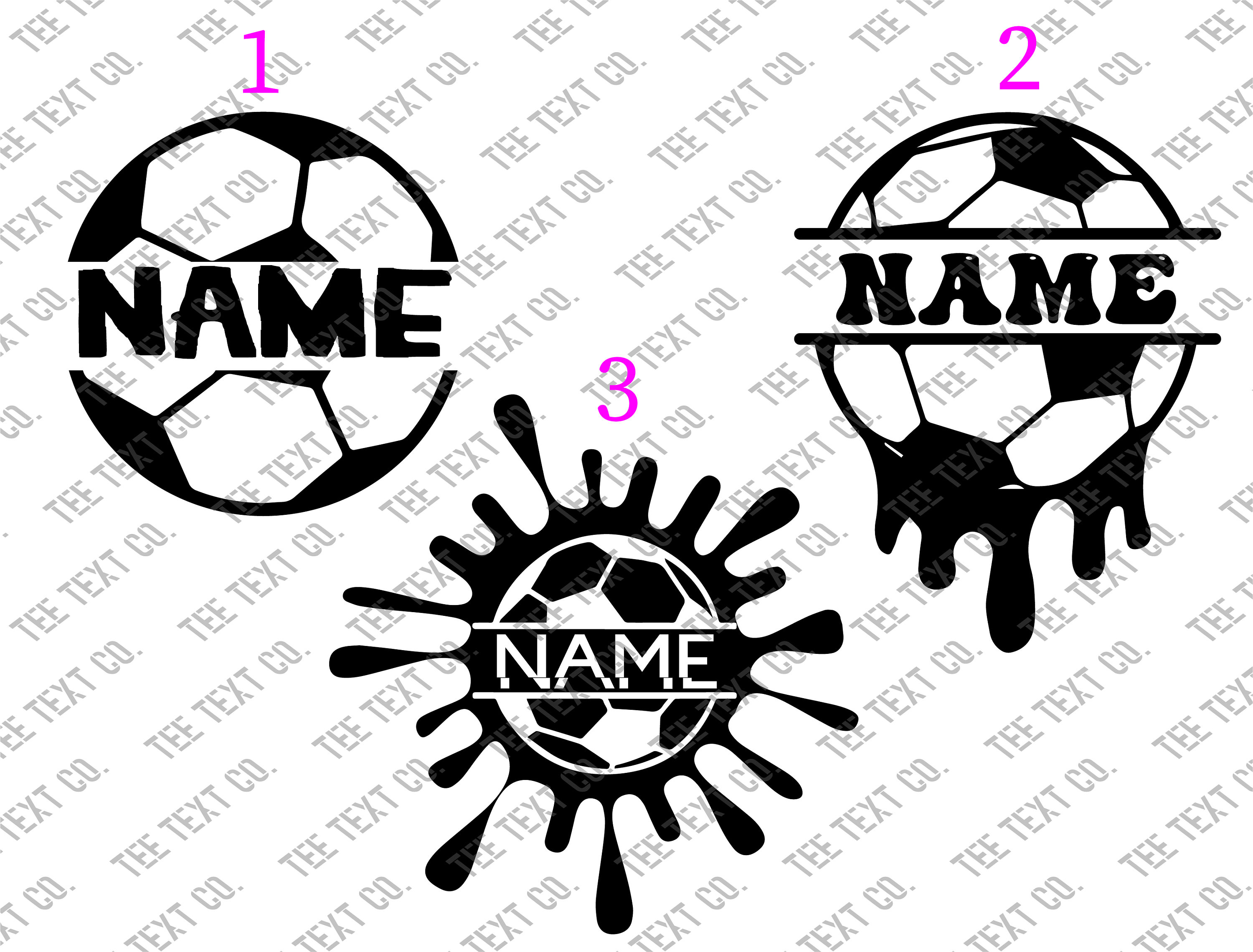 Custom Soccer Ball Team Svg, Custom Png, Custom Soccer Ball Monogram ...
